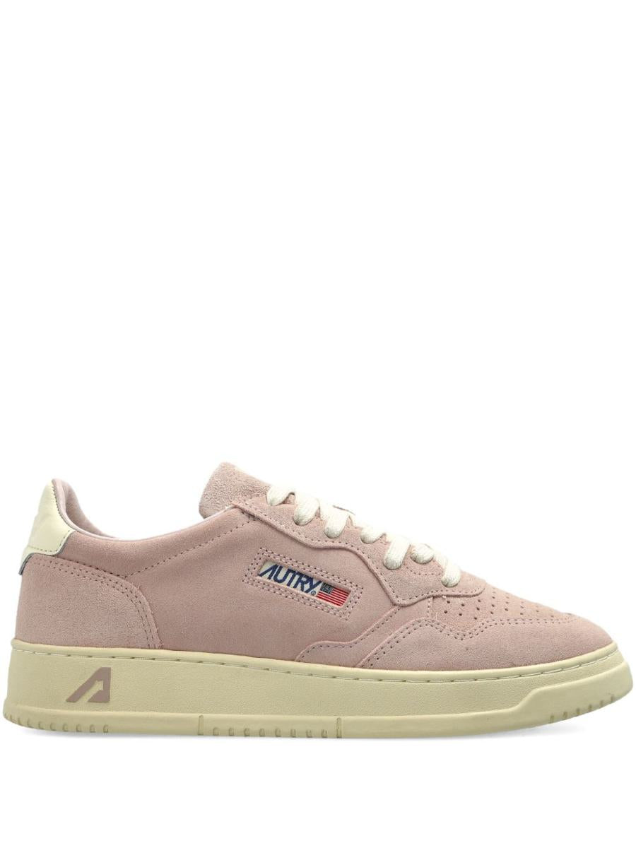 Autry 'Medalist' Sneakers In Pink Suede Leather – BALTINI