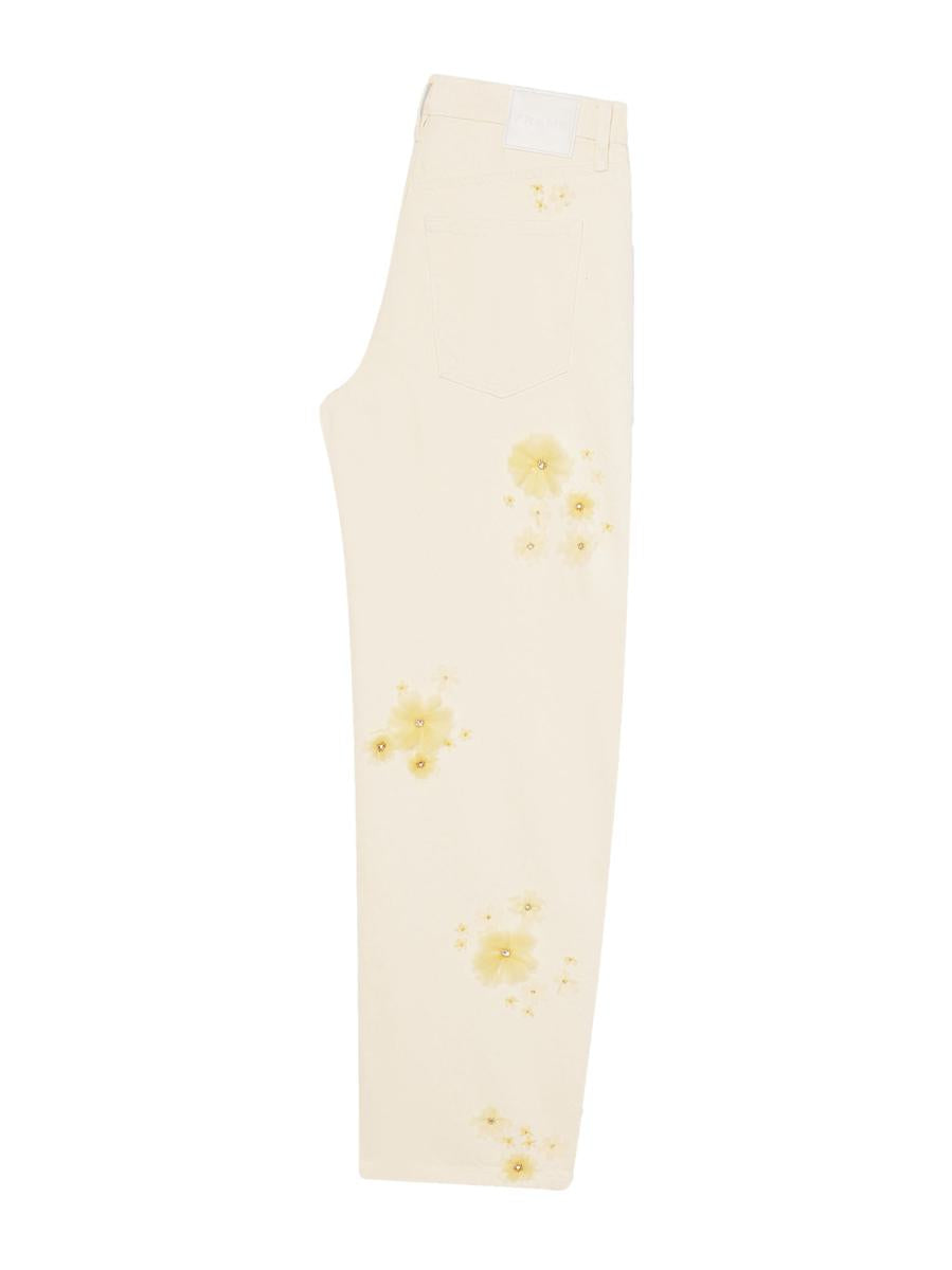 Frame Embellished Low Slung Barrel Jeans – BALTINI
