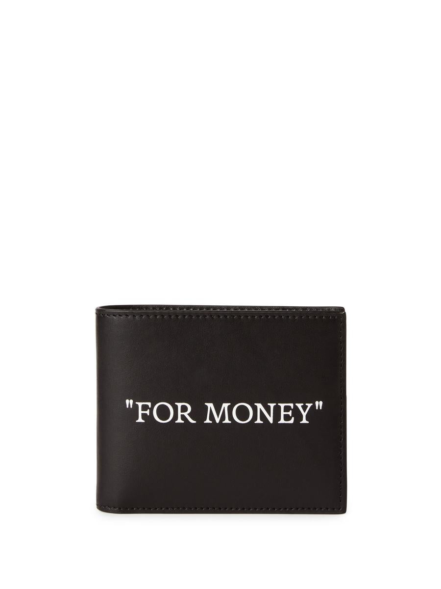 Off-White Quote Bifold Black White – BALTINI