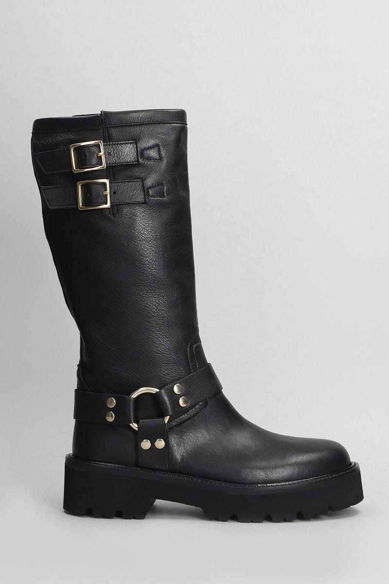 Gisel Moire Samuel Combat Boots – BALTINI