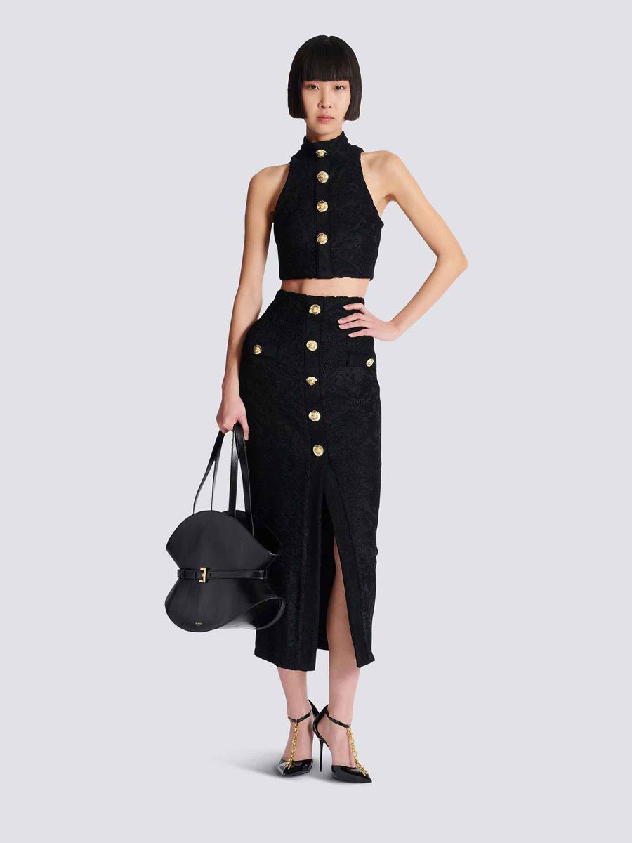 Balmain Baroque Midi Skirt – BALTINI